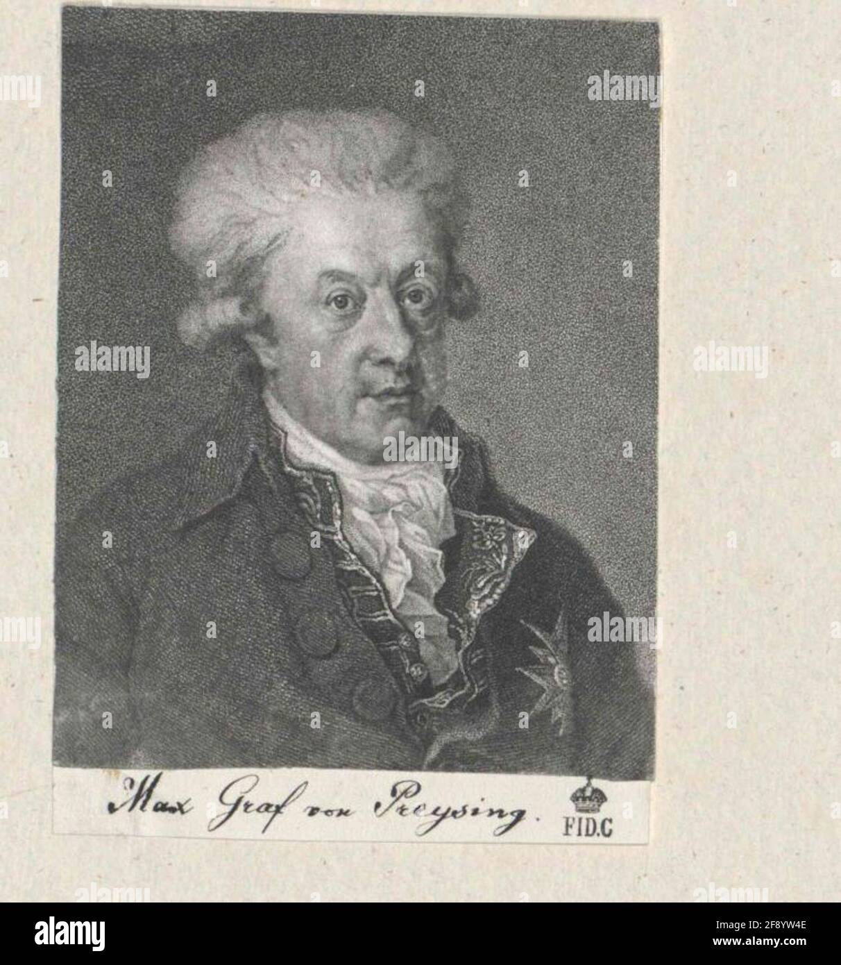 Preysing-HohenAview, Johann Maximilian (V.) Franz Xaver Graf von Stock ...