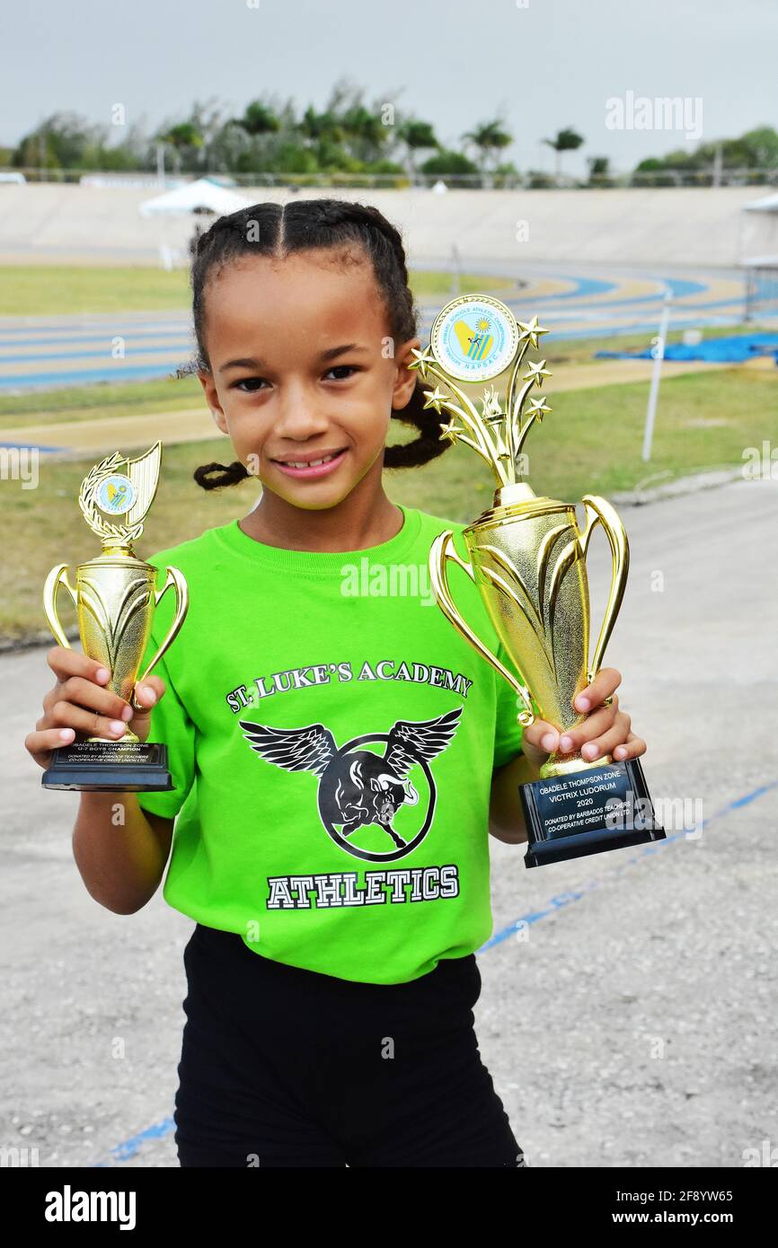 Barbados Primary Schools Athletic Competition Stock Photo - Alamy