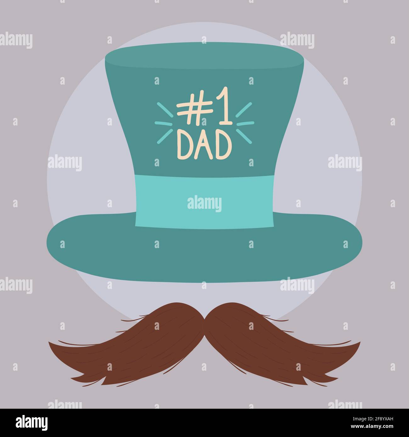 best dad with hat and mustache Stock Vector Image & Art - Alamy