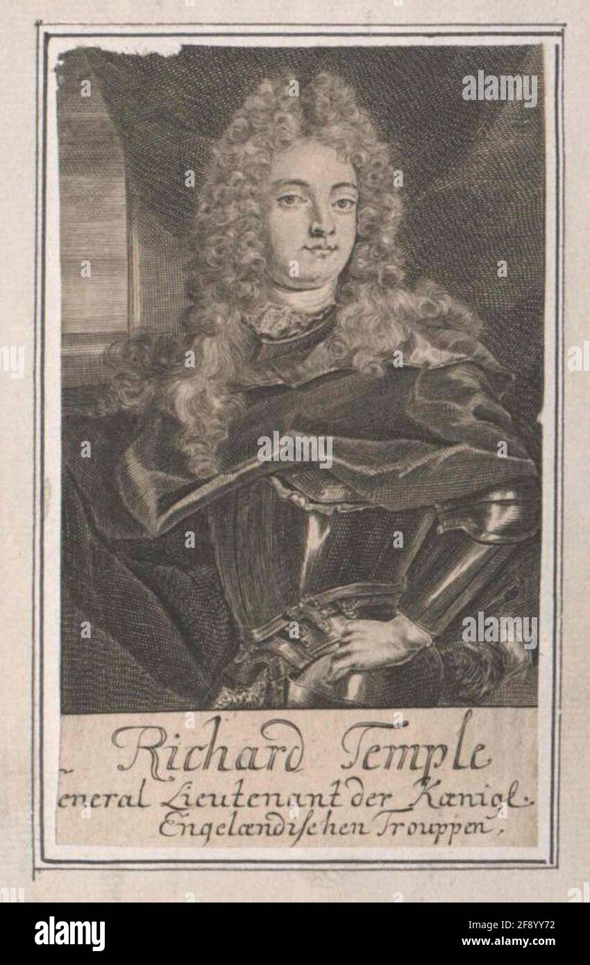 Temple, 1st Viscount Cobham, Sir Richard Stock Photo - Alamy