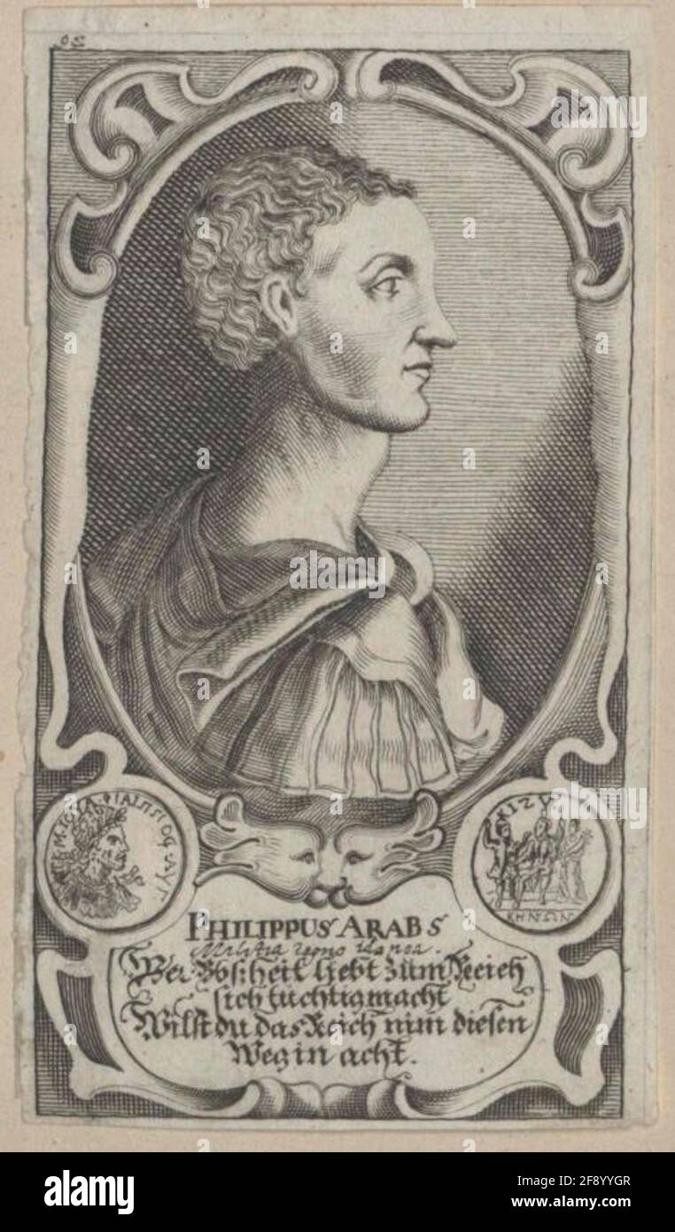 Philippus Arabs, Roman Emperor Stock Photo - Alamy