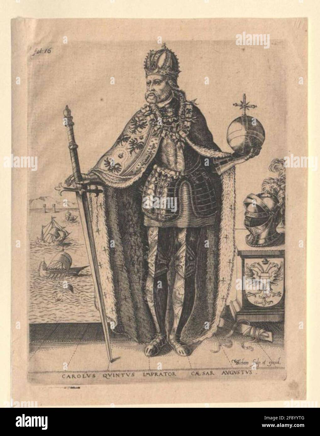 Karl V., Roman-German Kaiser Stecher: Sicking, Christoffel Van (1 Stock ...