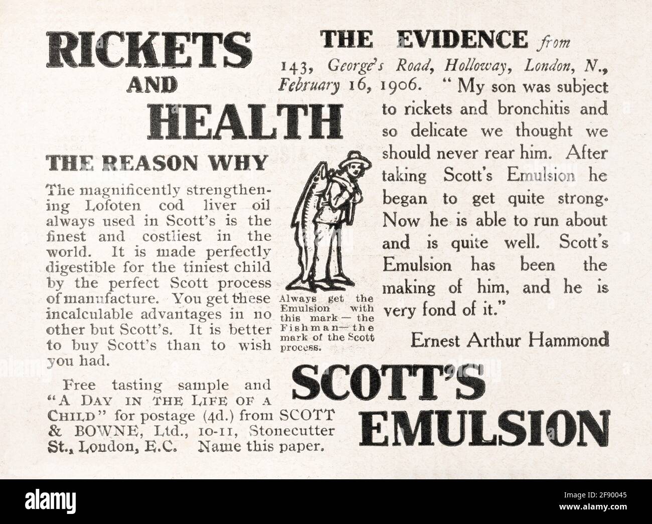 Rickets advert hi-res stock photography and images - Alamy