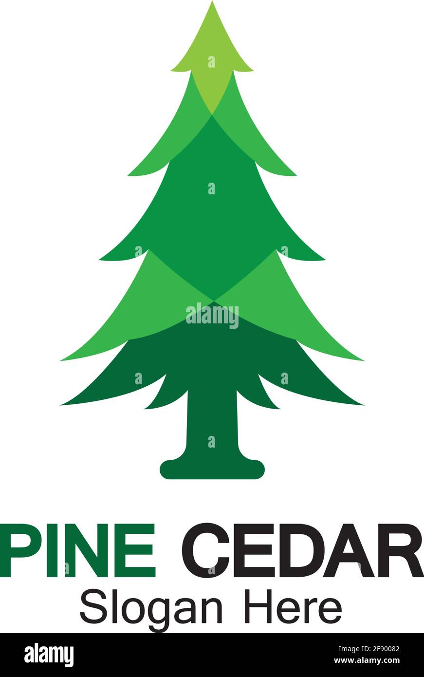 Cedar tree logo template vector icon design Stock Vector Image & Art ...