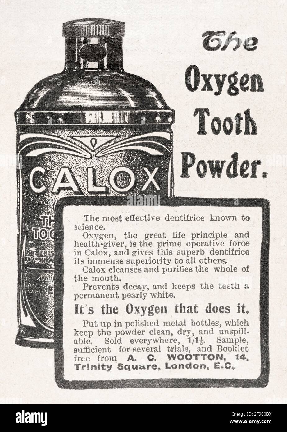 Vintage dental advertisement hi-res stock photography and images - Alamy
