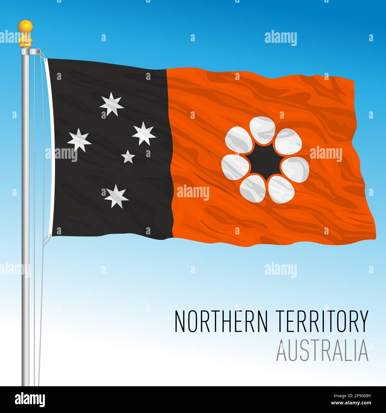 Northern Territory flag, state and territory, Australia, oceanian ...