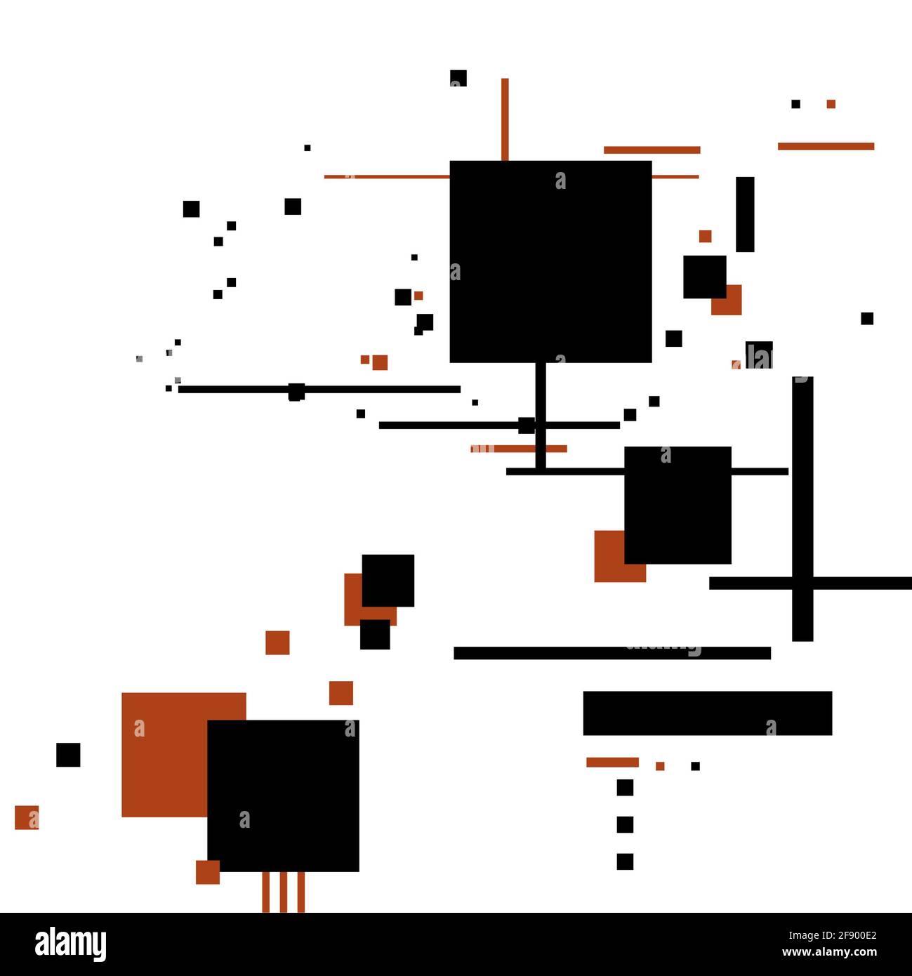 abstract red and black cubes Stock Photo - Alamy