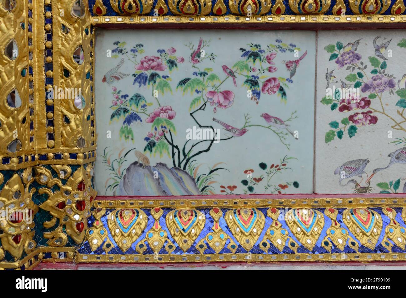 Beautiful artwork in and around the temple of Wat Suhat in Bangkok ...