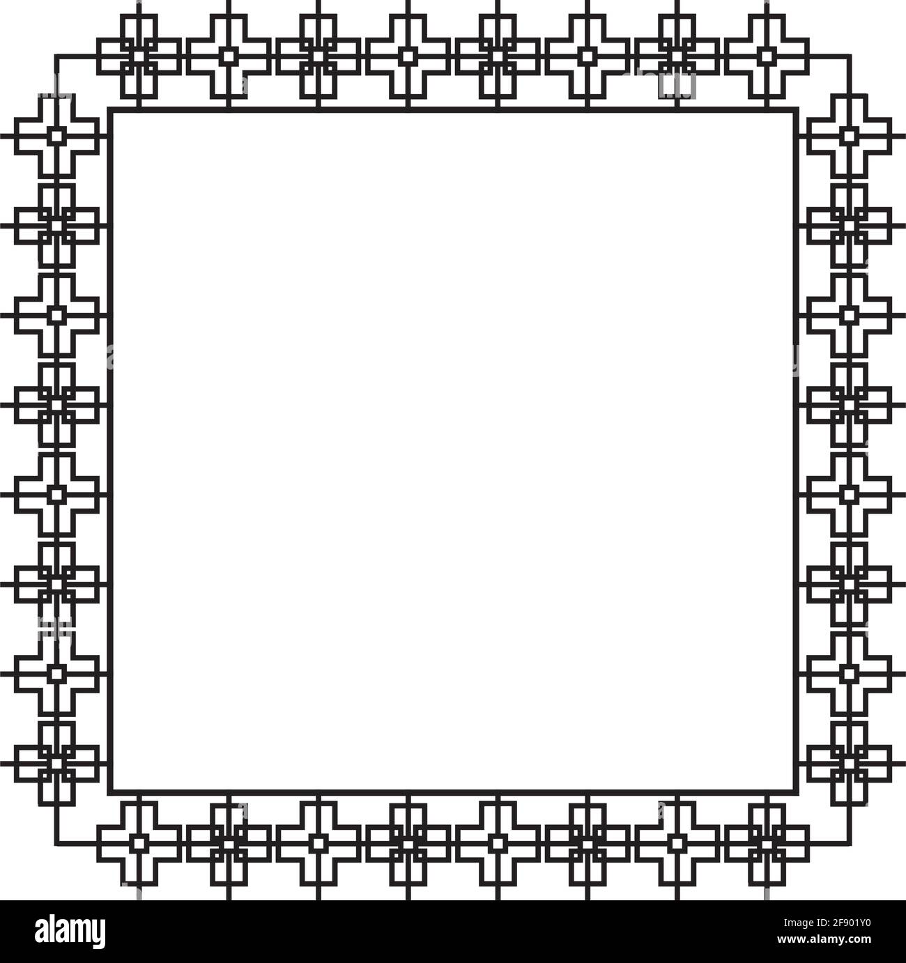 chinese pattern frame on background Stock Vector Image & Art - Alamy