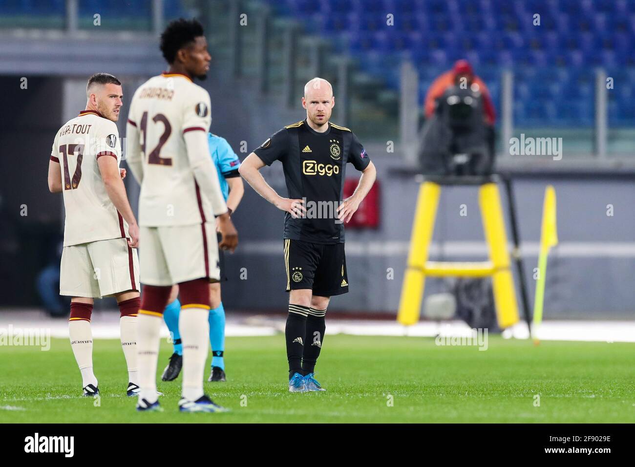 ROMA, ITALY - APRIL 15: Davy Klaassen of Ajax during the UEFA Europa ...