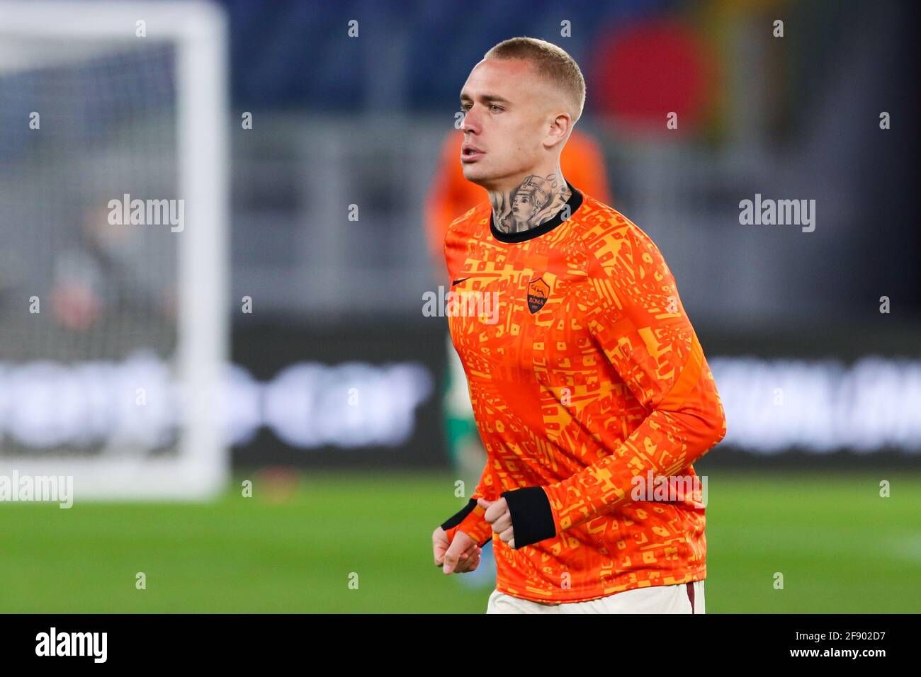 ROMA, ITALY - APRIL 15: Rick Karsdorp of AS Roma during the UEFA Europa ...