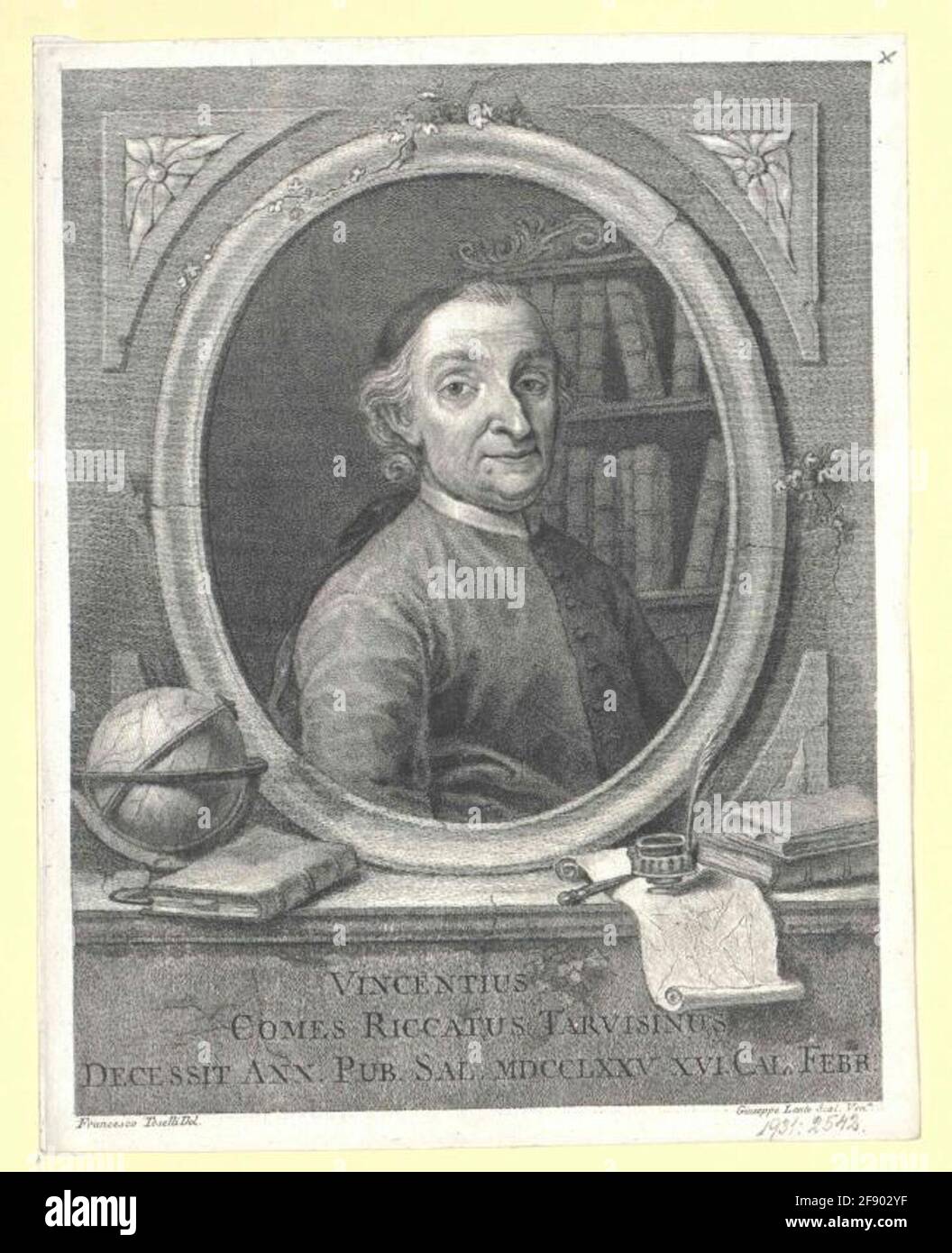 Riccati, Vincenzo Conte of Stock Photo - Alamy