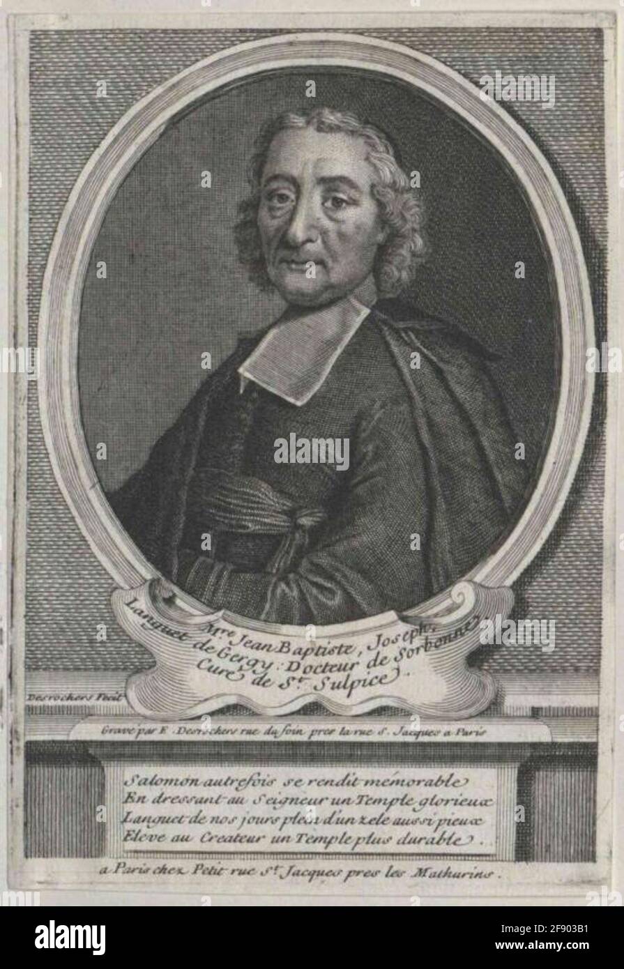 Languet de Gergy, Jean Baptiste Joseph Stock Photo - Alamy