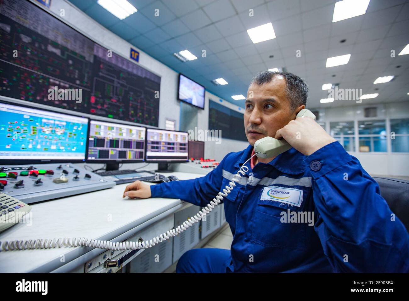 Ekibastuz, Pavlodar region, Kazakhstan: GRES-1 steam power station ...