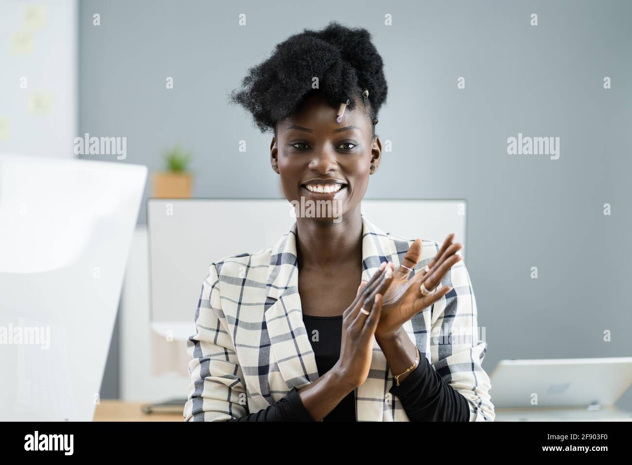 Virtual Online Video Call Or Remote Conferencing Chat Stock Photo - Alamy