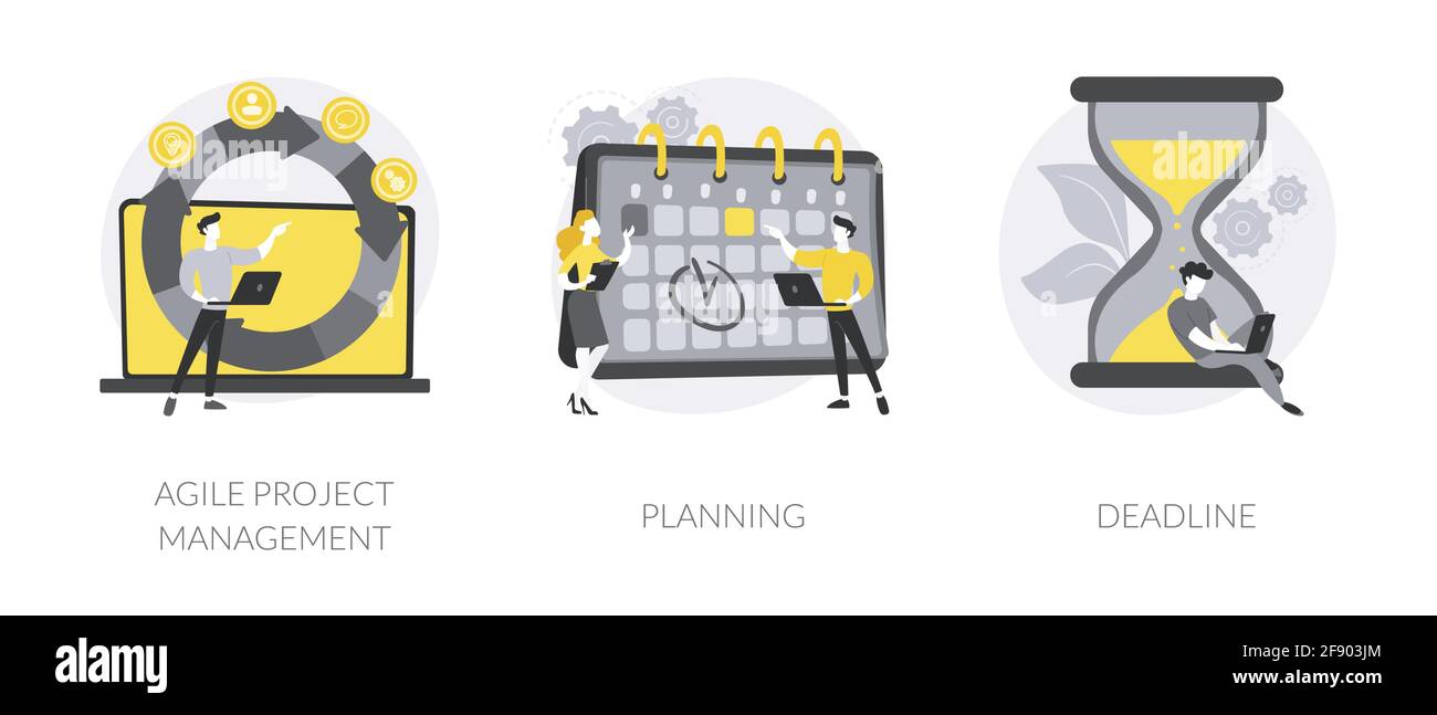 IT project delivery abstract concept vector illustrations Stock Vector ...