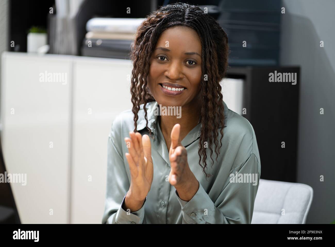 Virtual Online Video Call Or Remote Conferencing Chat Stock Photo - Alamy