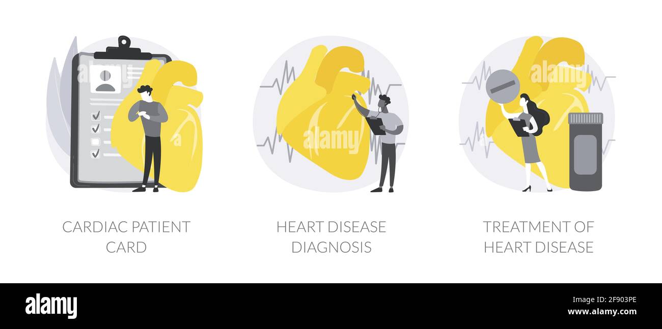 Heart attack abstract concept vector illustrations Stock Vector Image ...