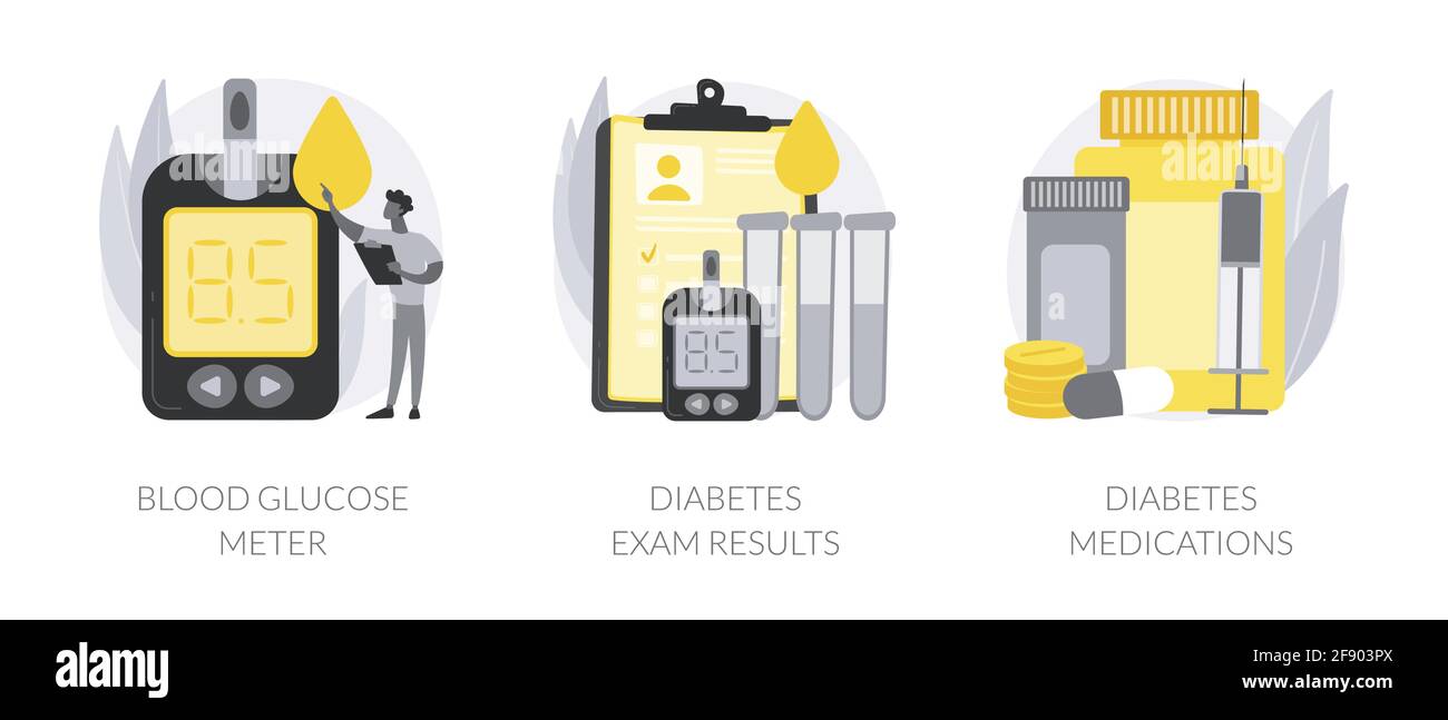 Diabetes mellitus abstract concept vector illustrations Stock Vector ...