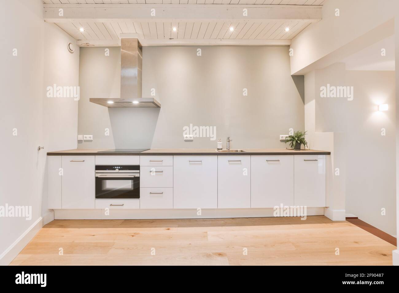 Beautiful kitchen design Stock Photo - Alamy