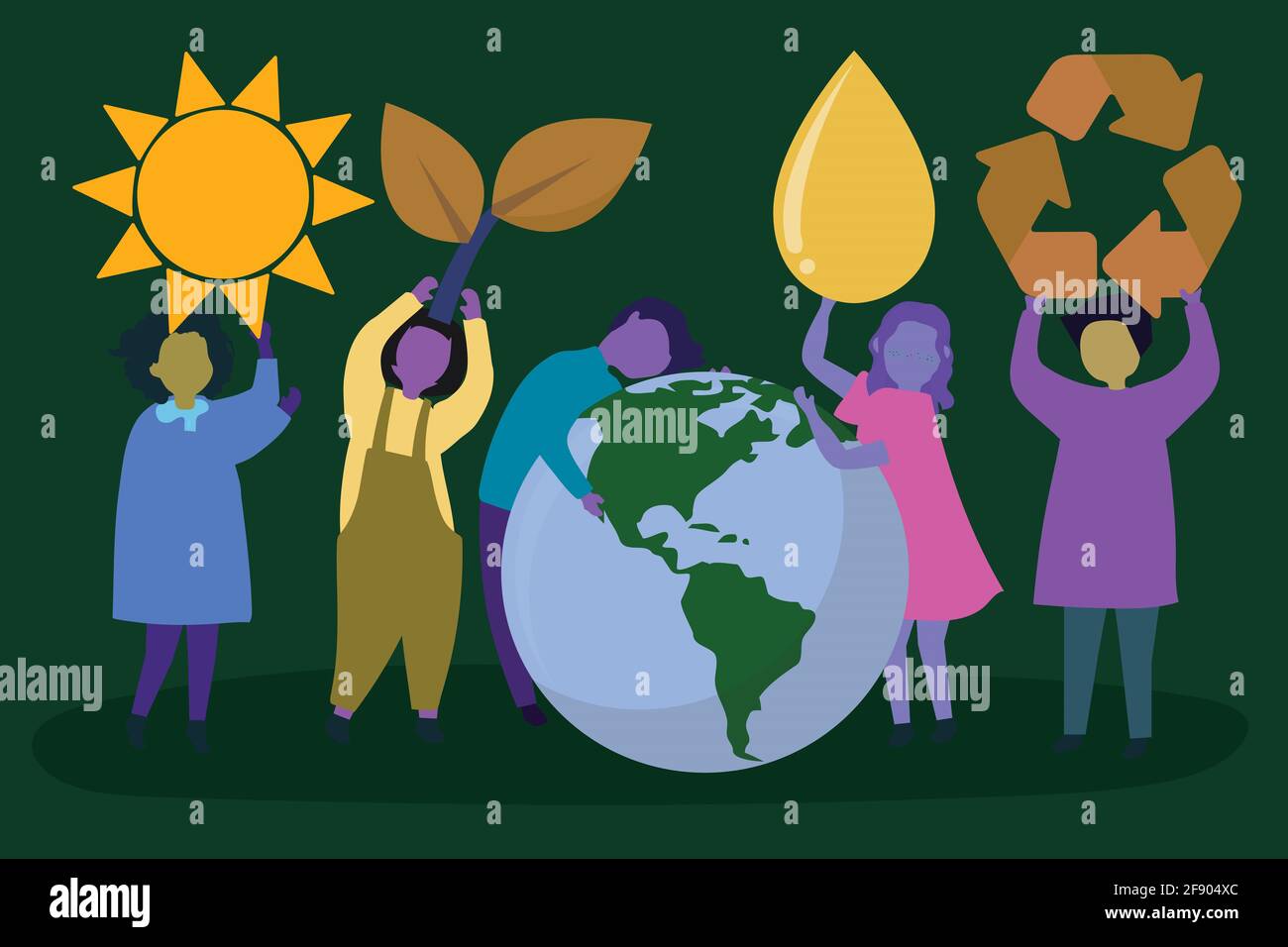 Climate awareness illustration hi-res stock photography and images - Alamy