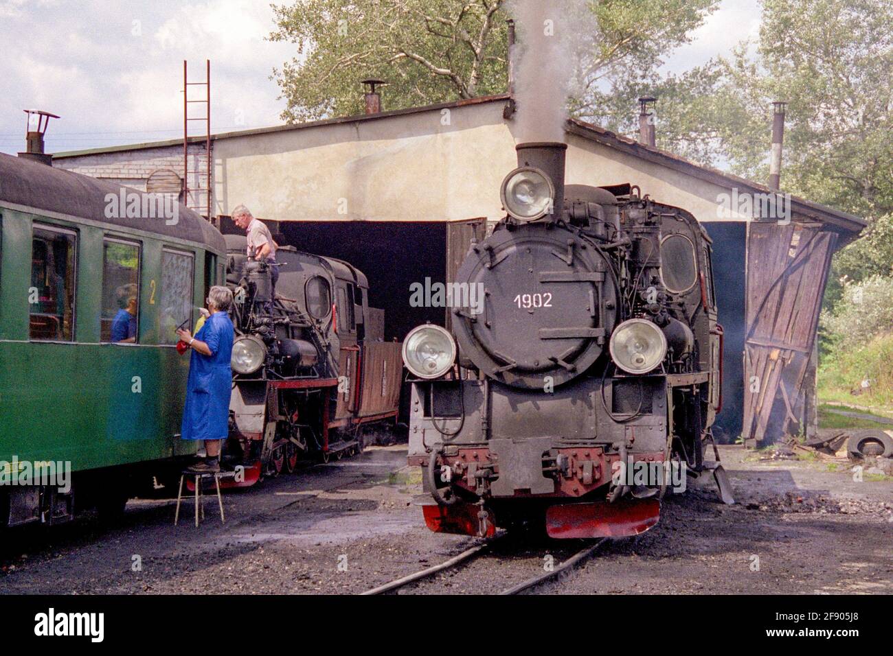 Polish steam trains in 1997 Stock Photo - Alamy