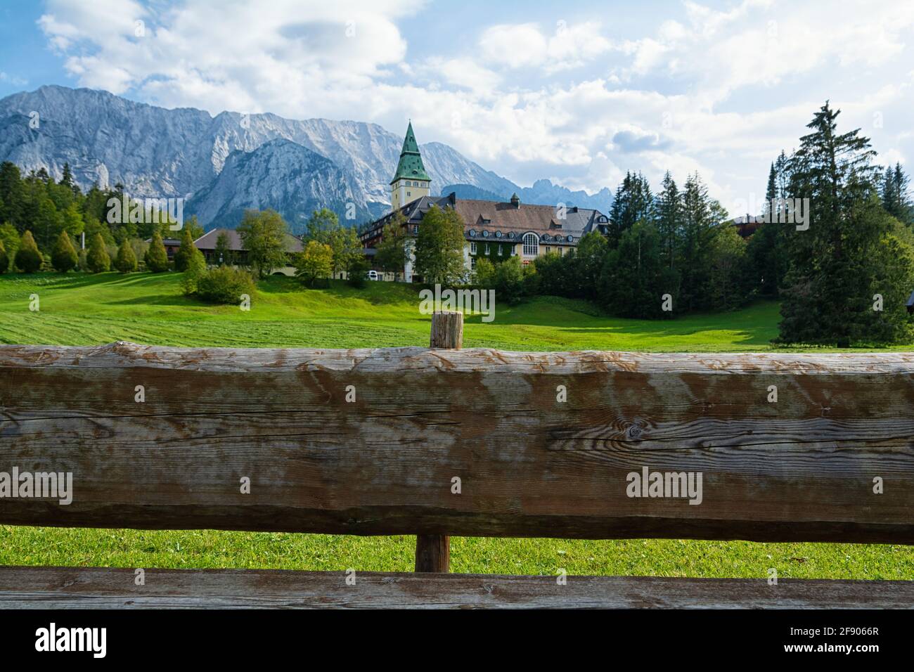 Elmau castle schloss elmau in winter hi-res stock photography and ...