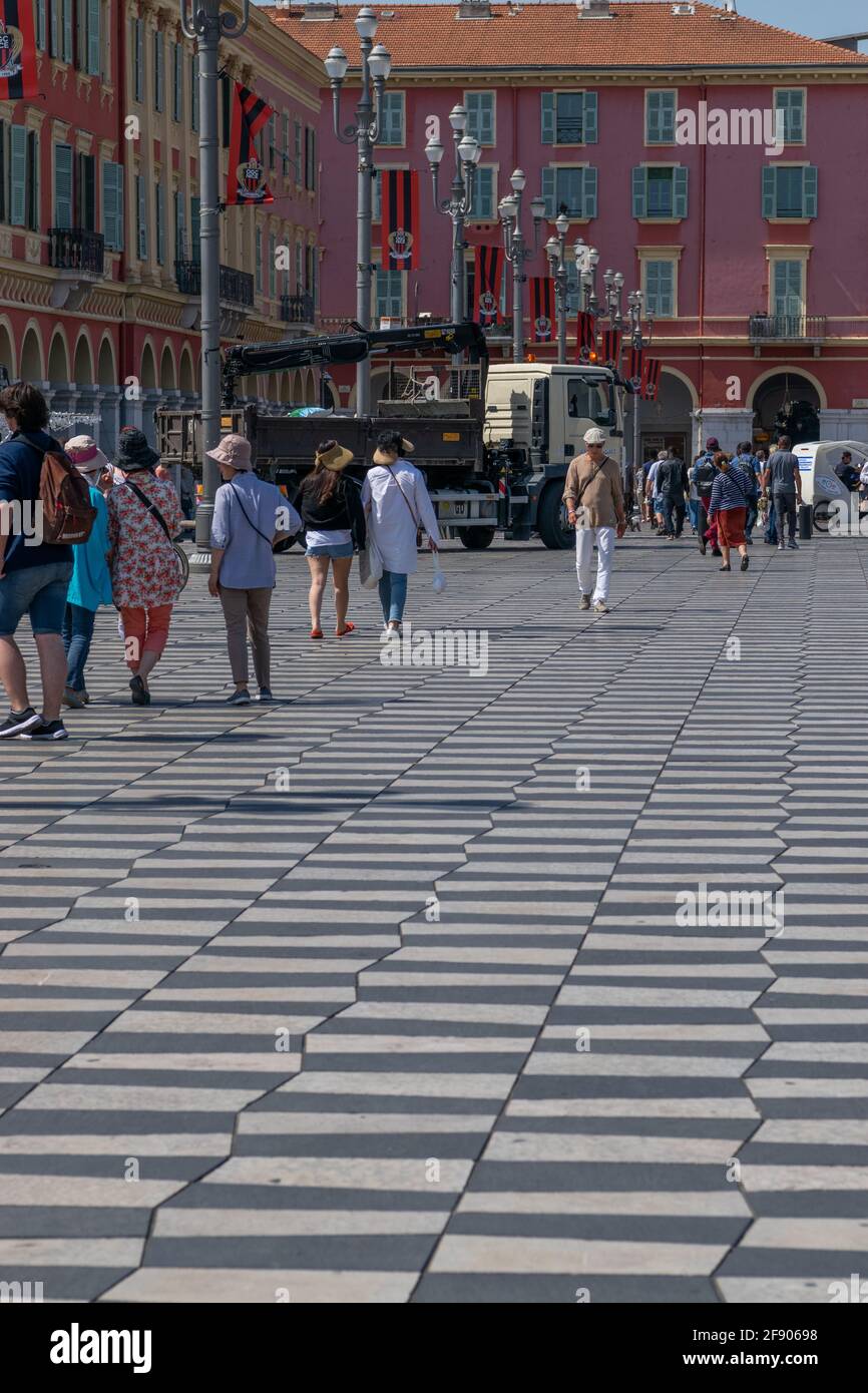 Downtown of french city Nice Stock Photo - Alamy
