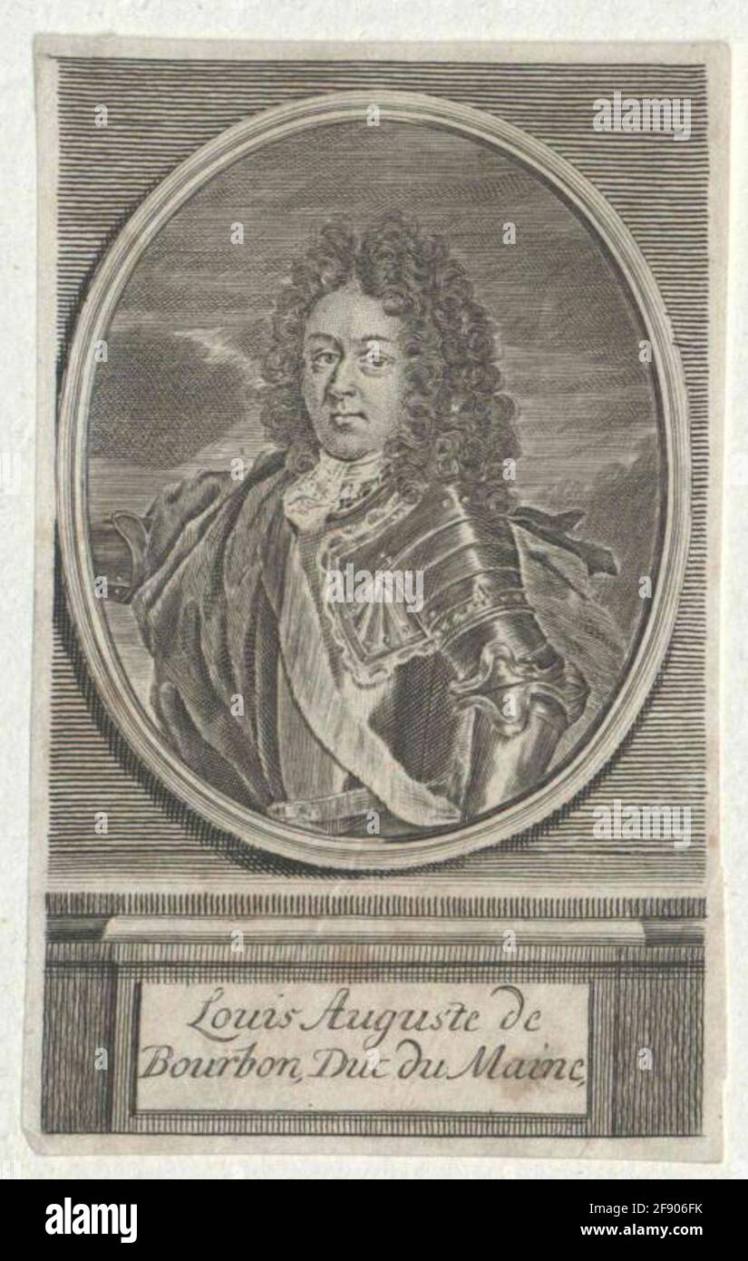 Bourbon, Duke of Maine, Louis I. Auguste of 1728/1767 Stock Photo - Alamy