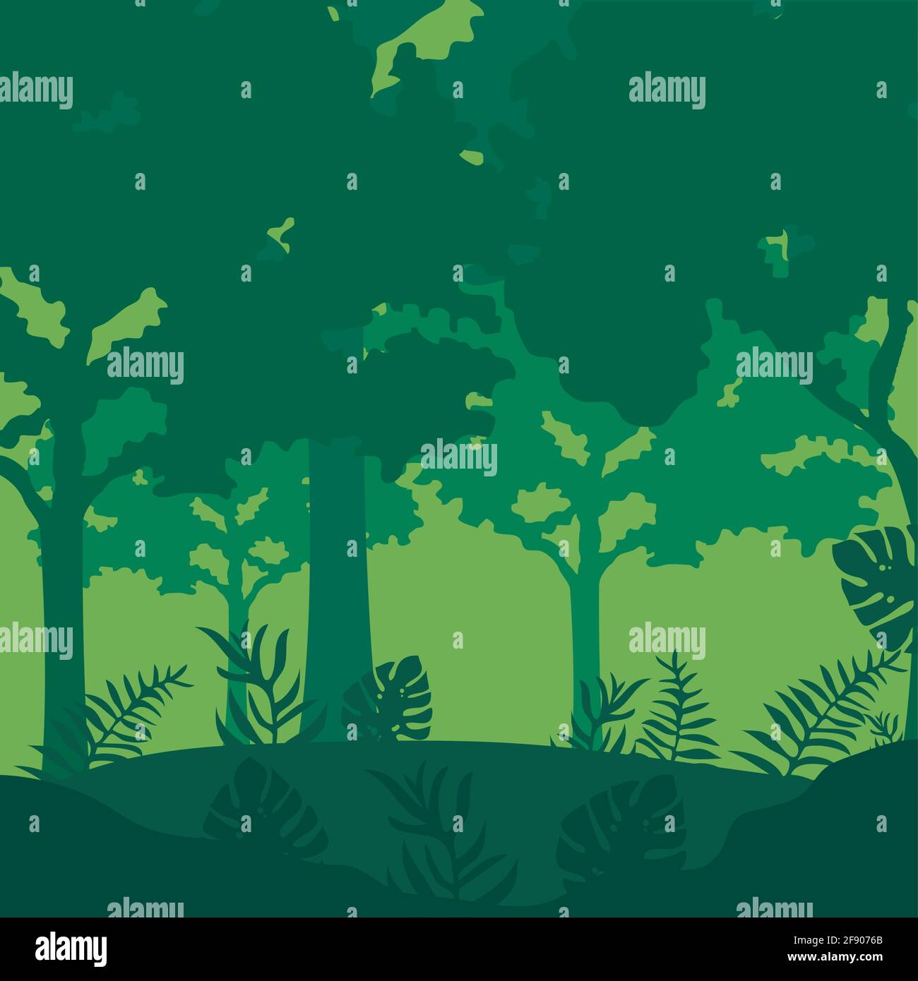 tropical forest landscape illustration design Stock Vector Image & Art ...