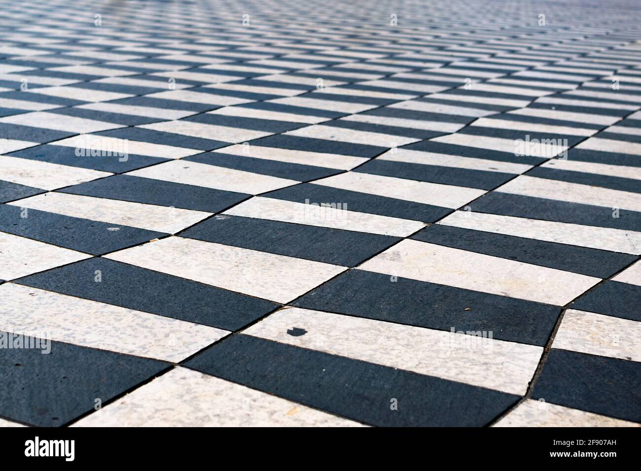 Pattern on the pavement in Nice in France Stock Photo - Alamy