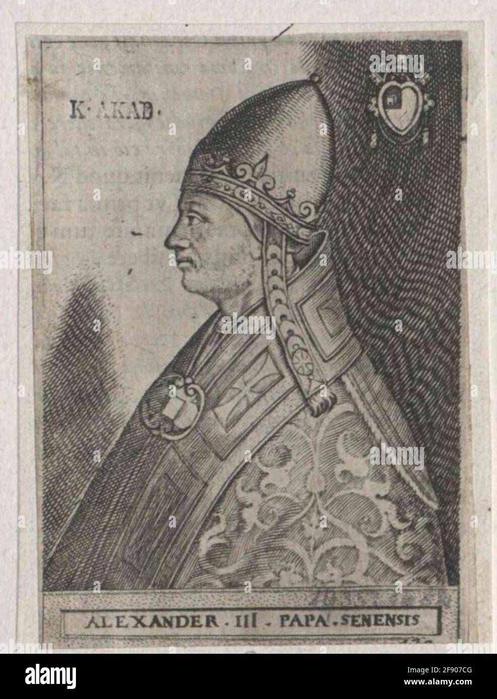Alexander III., papa Stock Photo - Alamy