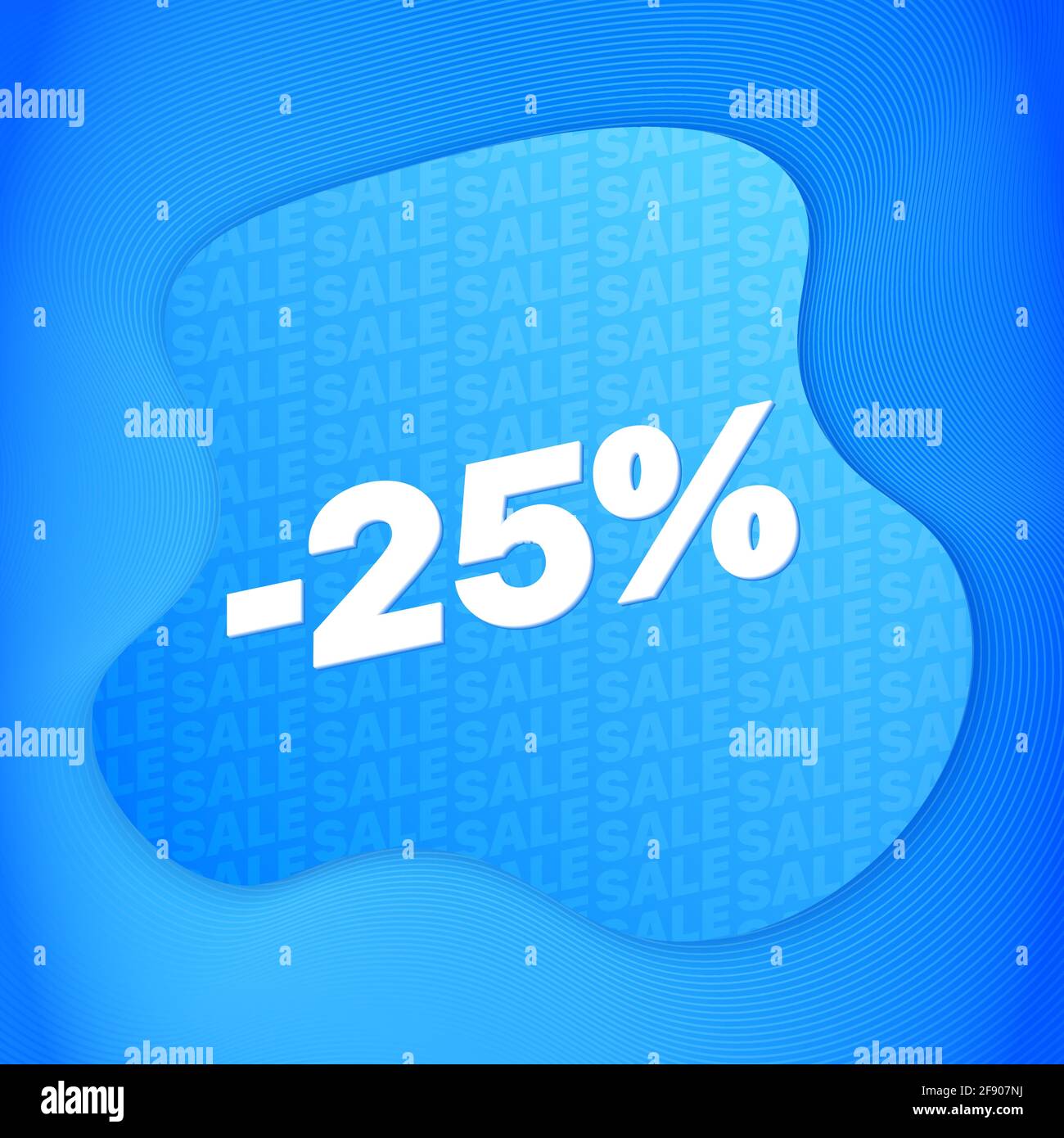 25 Percent Off Liquid Blue Sale Background Vector Illustration Stock 25-percent-off-liquid-blue-sale-background-vector-illustration-stock