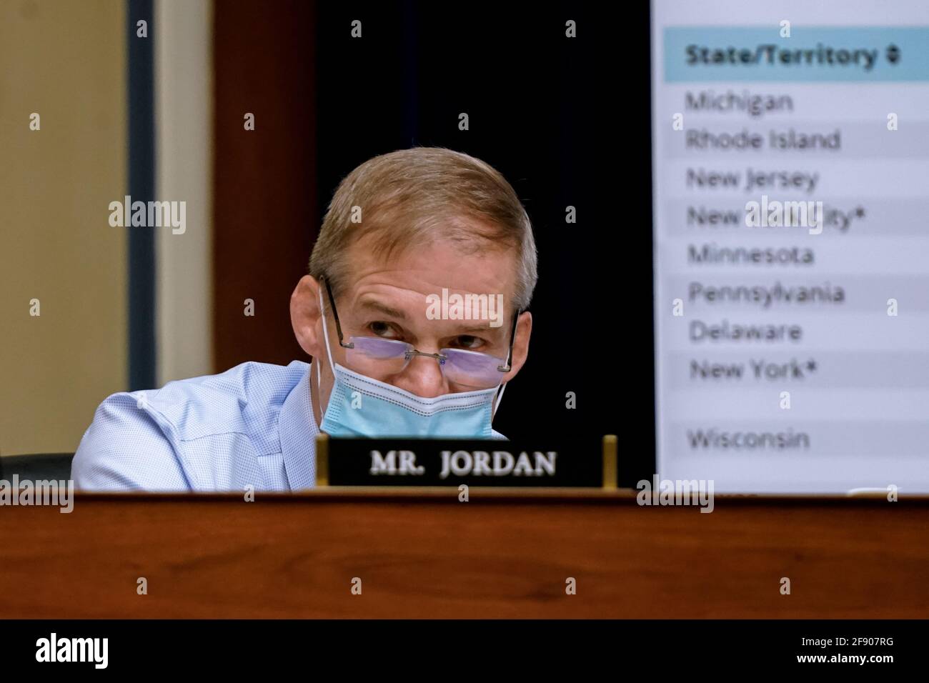 United States Representative Jim Jordan (Republican of Ohio) attends ...