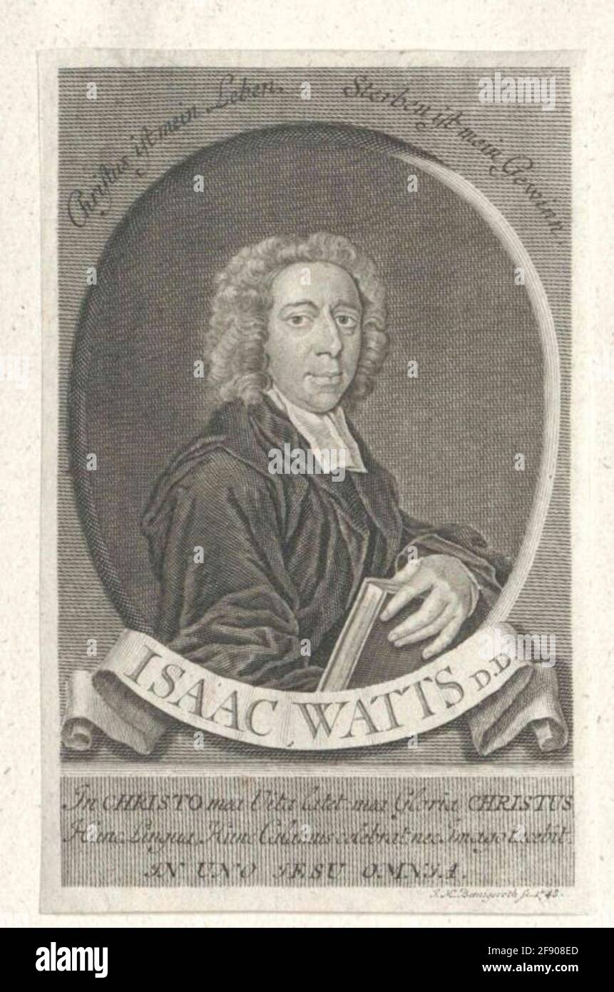 Theologian isaac watts hi-res stock photography and images - Alamy