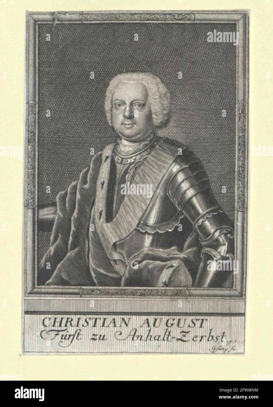 Anhalt-Zerbst, Christian August Prince Stecher: Sysang, Johann ...