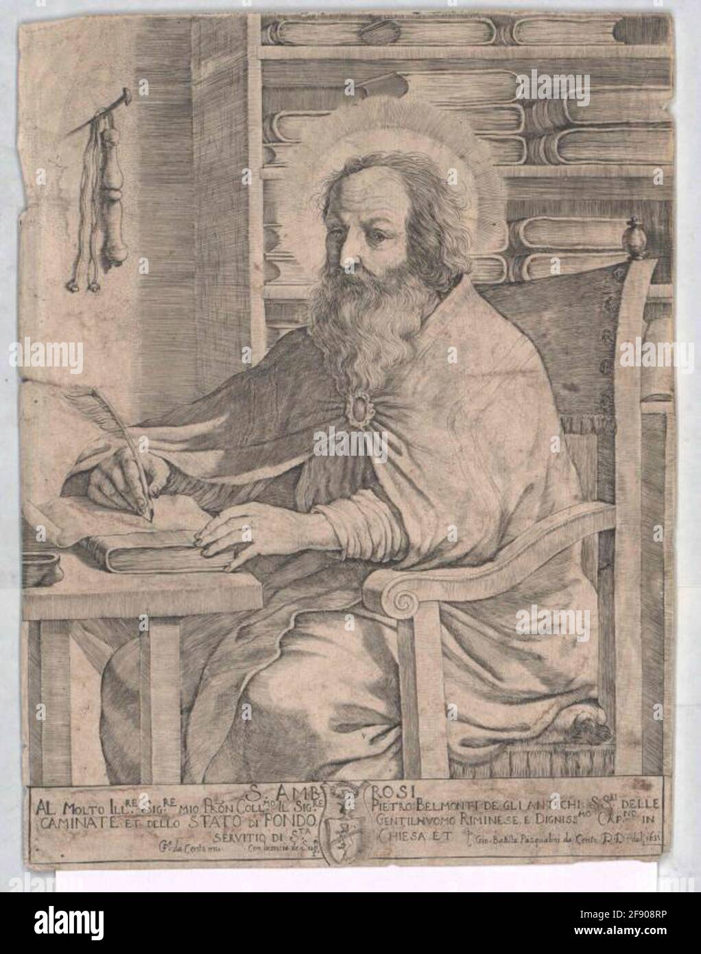 Ambrosius of Milan, saint Stock Photo - Alamy