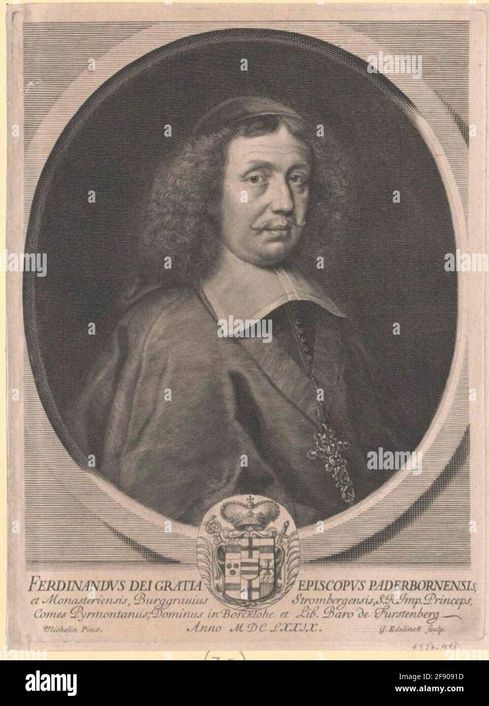 Fürstenberg, Ferdinand Freiherr Stecher: Edelinck, Gérard (1640 Stock ...