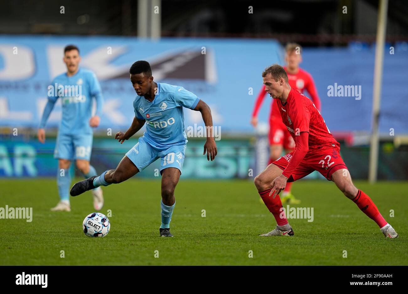 Randers Stadium, Randers, Denmark. 15th Apr, 2021. Tosin Kehinde of ...