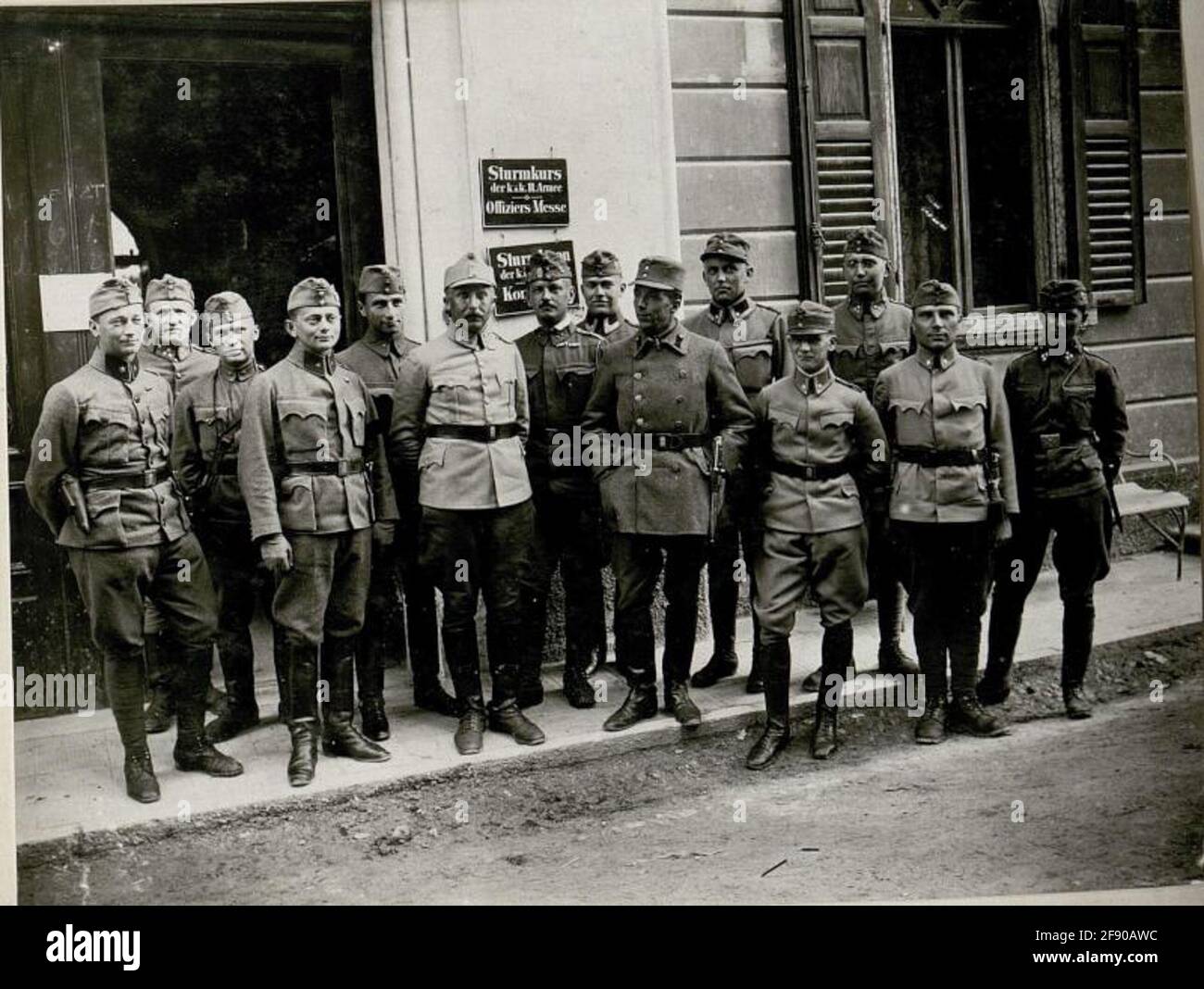 Instruction officers of the Sturmbattillion in Selva at Levico Stock ...