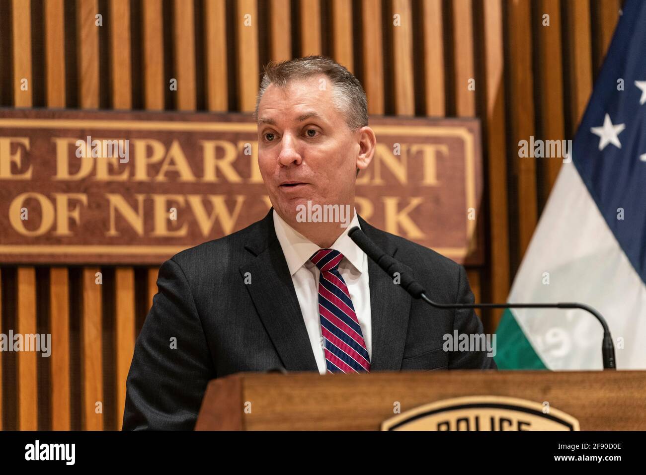 New York, NY - April 15, 2021: NYPD Police Commissioner Dermot Shea ...