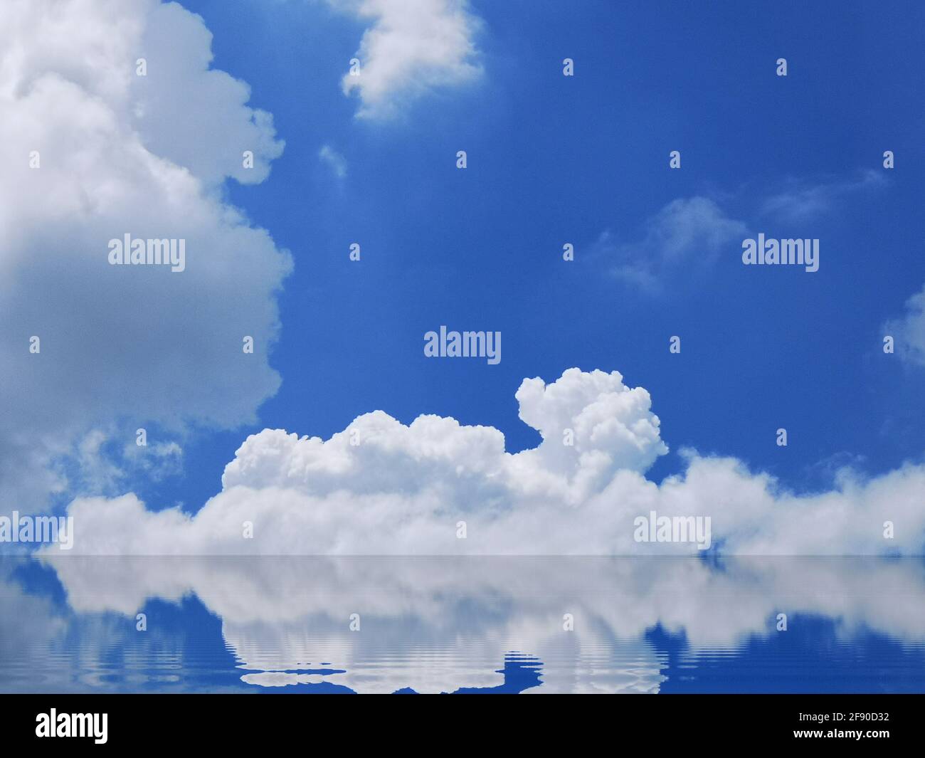 Beautiful bright blue sky with clouds Stock Photo - Alamy