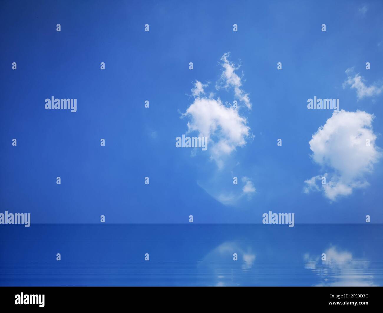 Beautiful bright blue sky with clouds Stock Photo - Alamy