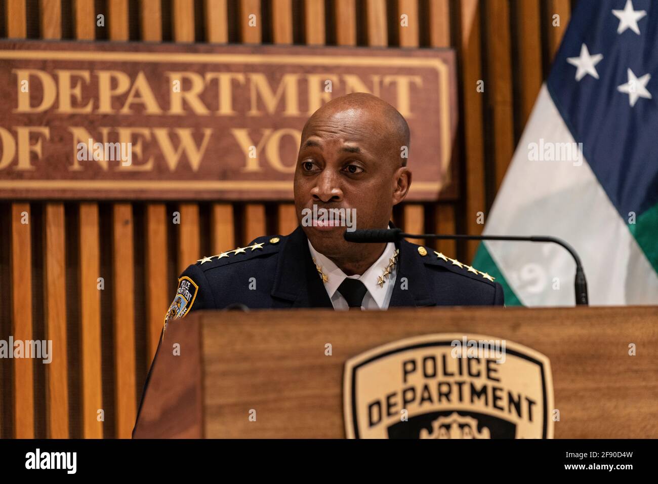 New York, NY - April 15, 2021: NYPD Chief of Department Rodney Harrison ...