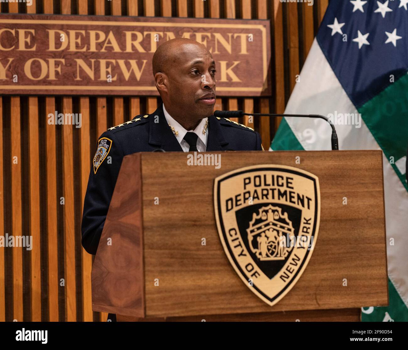 New York, NY - April 15, 2021: NYPD Chief of Department Rodney Harrison ...