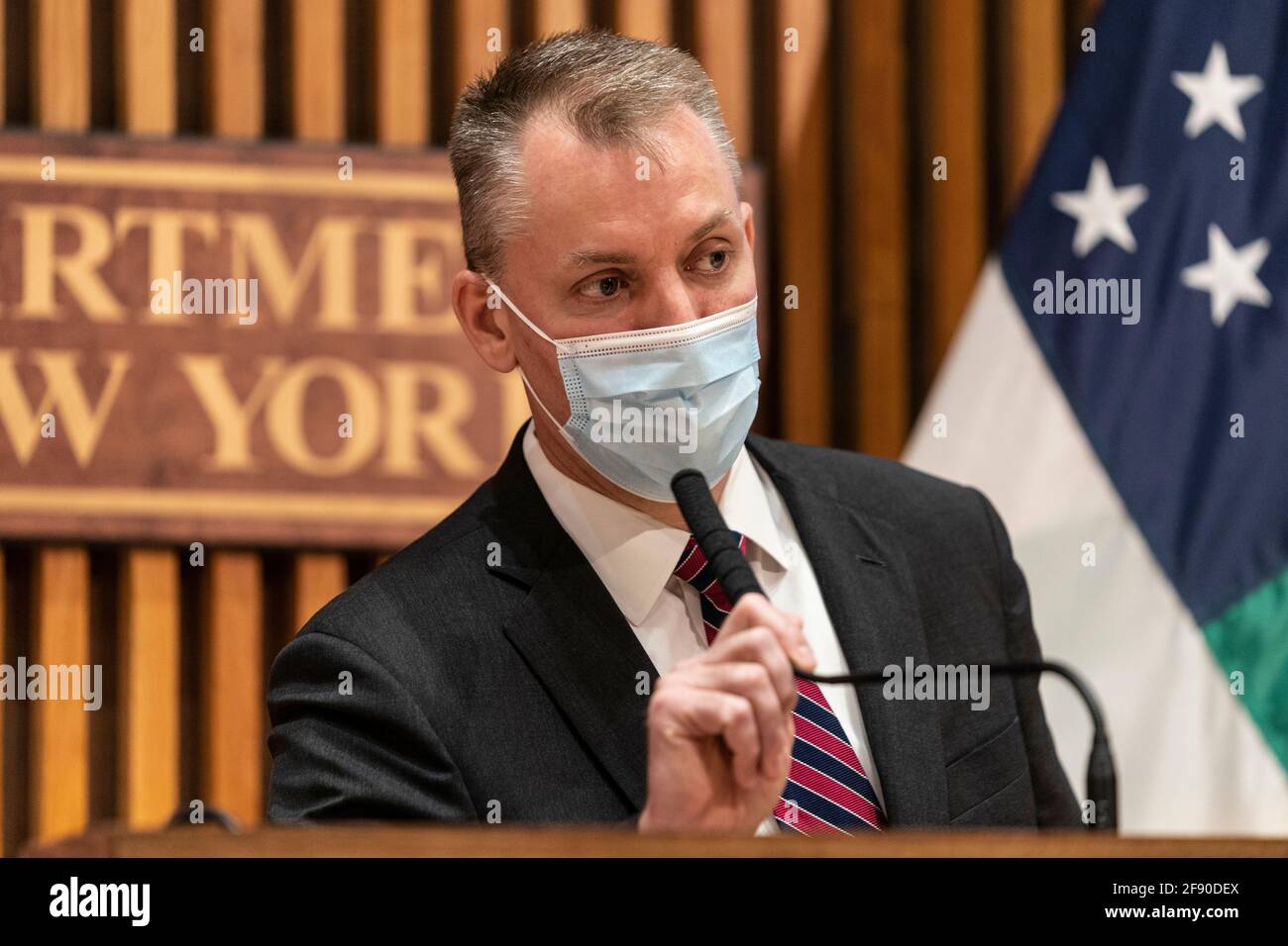 New York, NY - April 15, 2021: NYPD Police Commissioner Dermot Shea ...