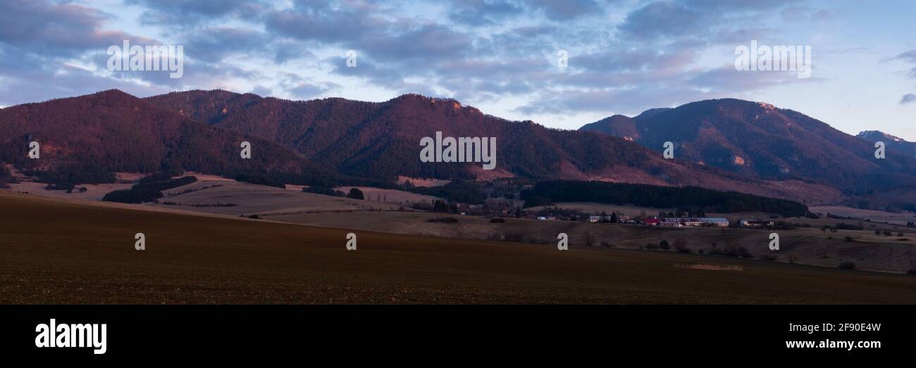 Rural landscape of Turiec region in northern Slovakia Stock Photo - Alamy