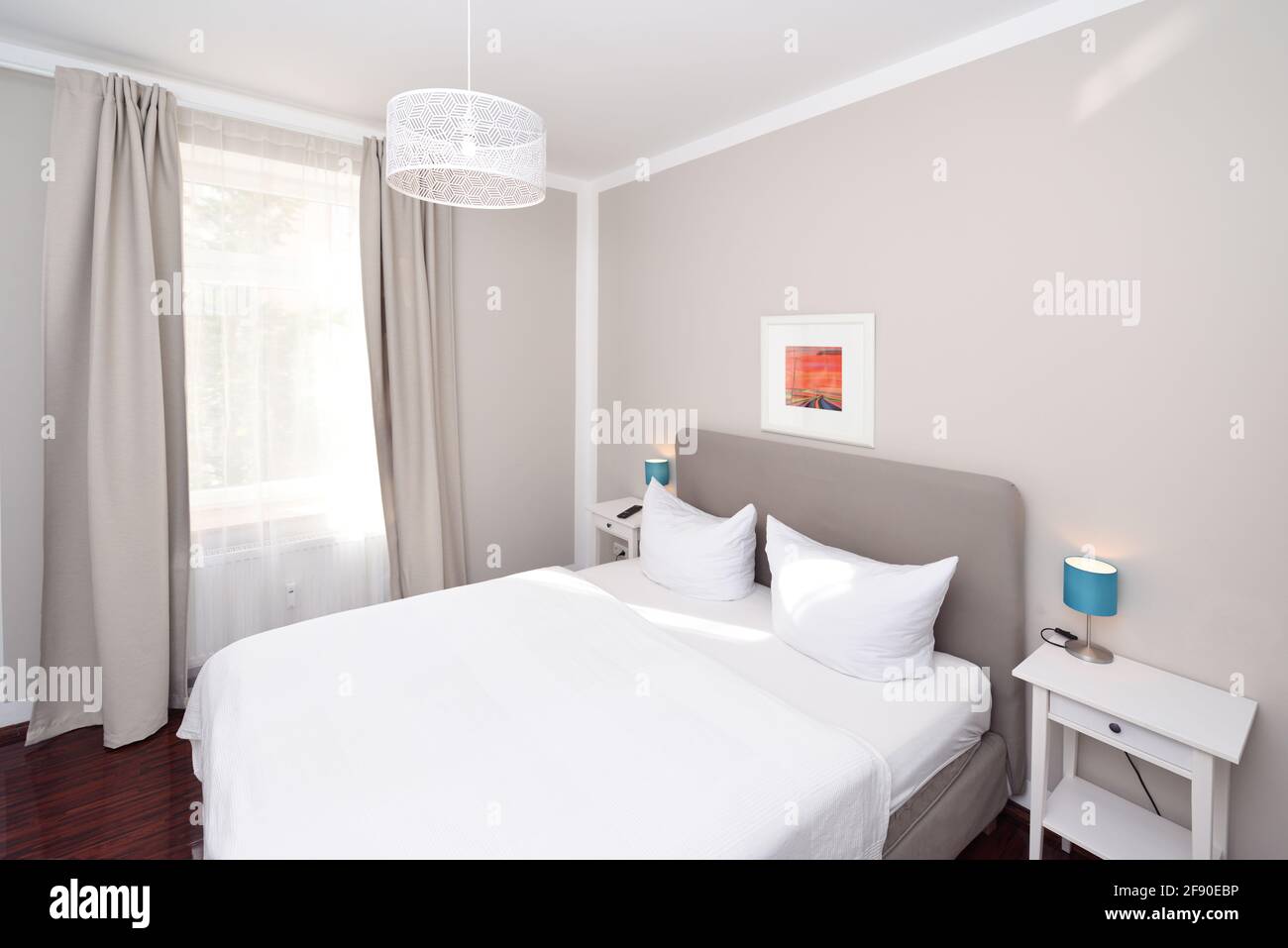 hotel bed bedroom - indoor interior sleeping well relax stay overnight ...