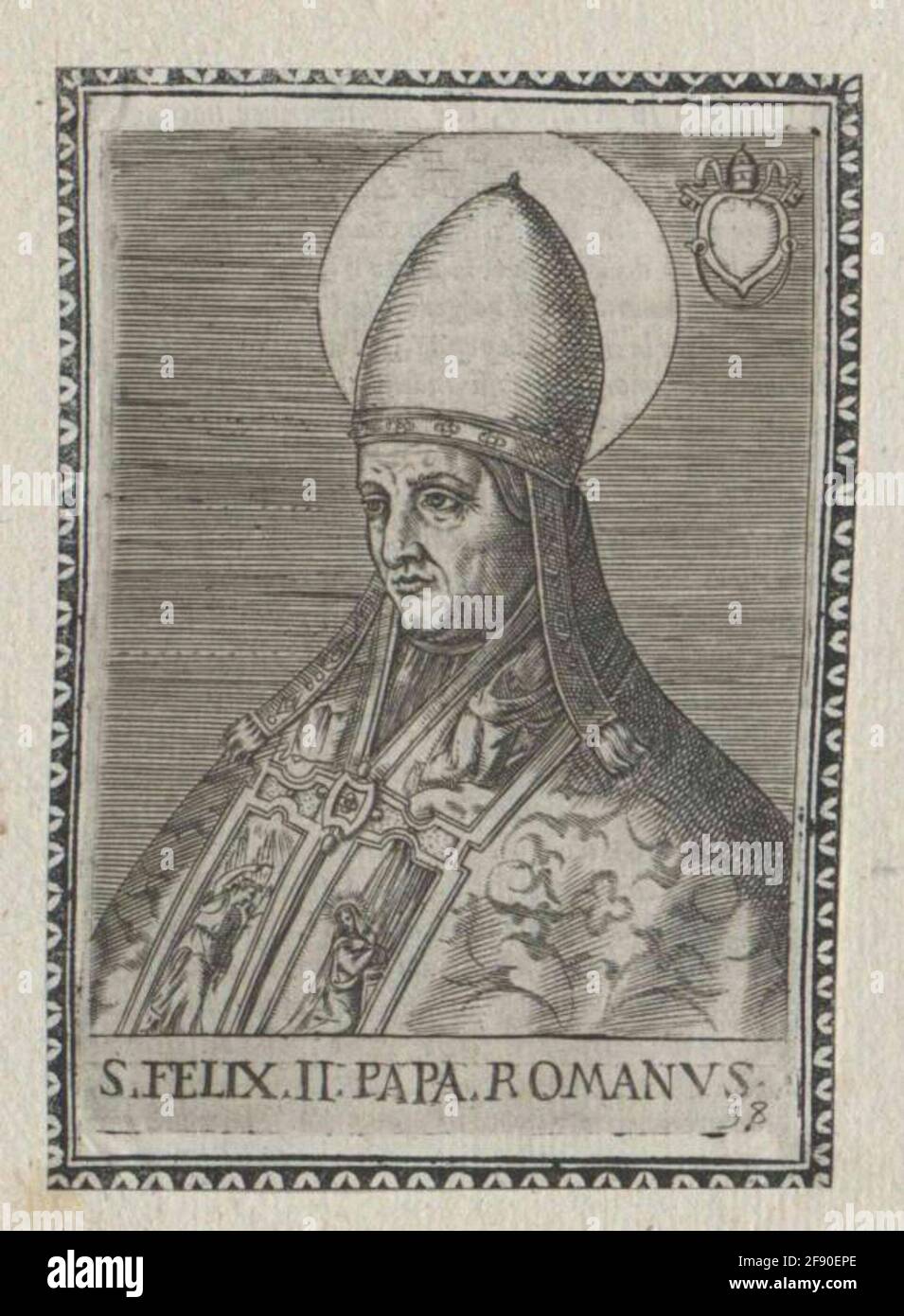 Felix II., Pope Stock Photo - Alamy