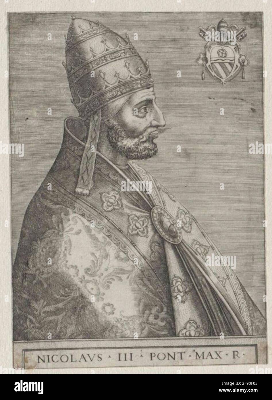 Nikolaus III., papa Stock Photo - Alamy